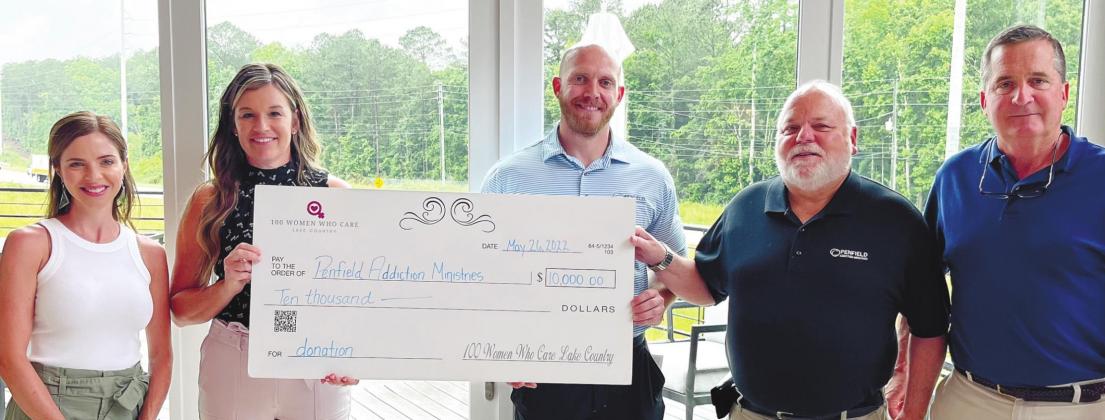 100+ Women Who Care Lake Country presents $10,000 check to Penfield ...